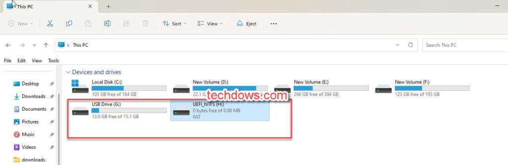 How to delete UEFI NTFS Partition from USB drive on Windows - Techdows
